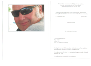 Theo Rutten overleden • Nederlandse Flying Dutchman Organisatie